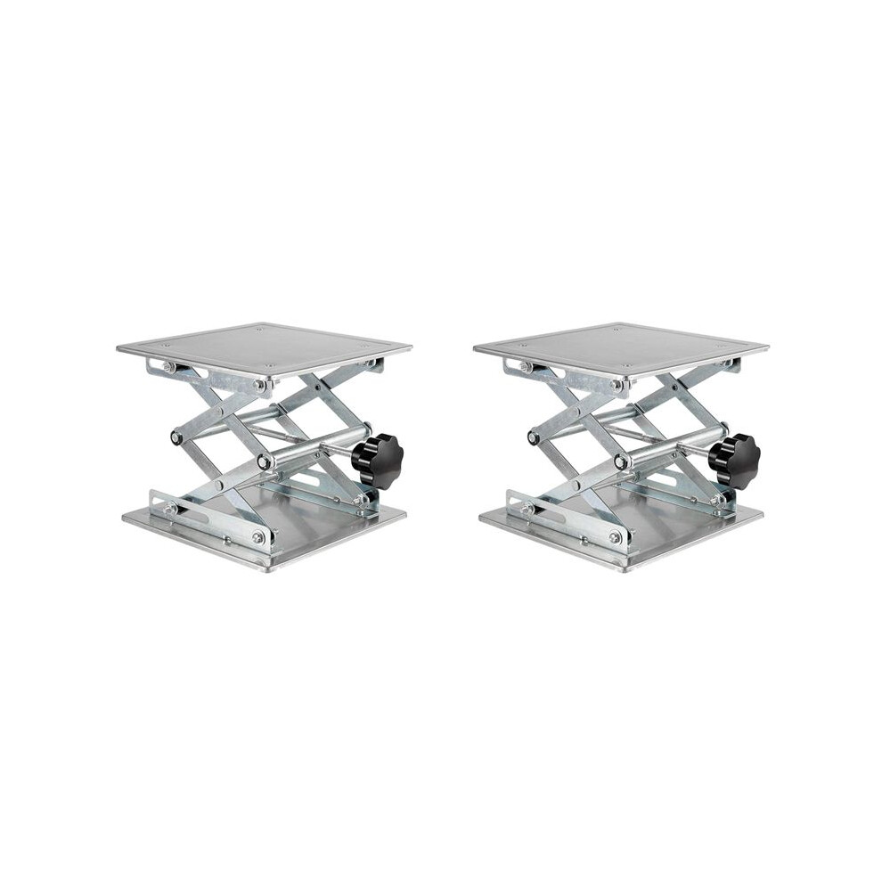 2X Laboratory Lift Stand, Lab Jack Scissor Stand Platform, Table ...