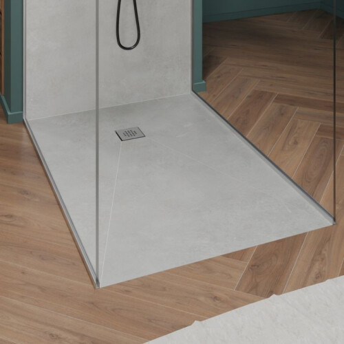 Receveur à carreler - 120x90 cm - Grille carrée centrée - Siphon ...
