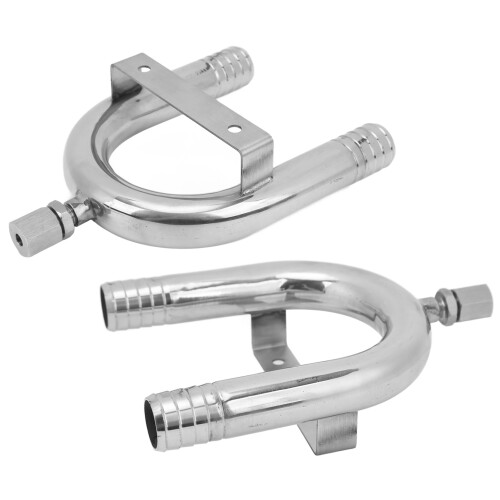 RV Yacht Toilet 25mm Stainless Steel Vent Loop Valve Anti Siphon 316 SS ...