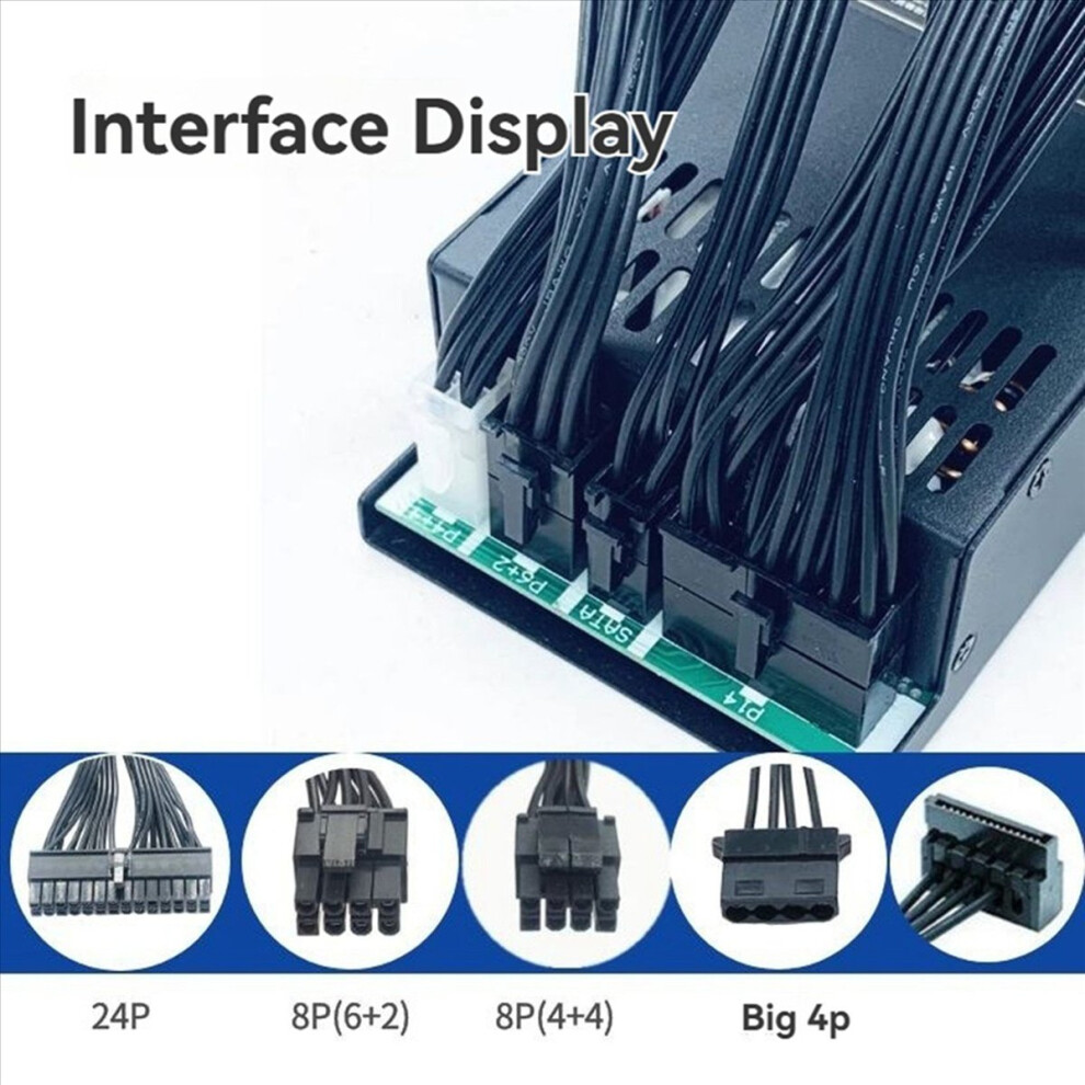 Alimentation modulaire ATX 2 x 400 W, module FLEX, faible bruit pour ...
