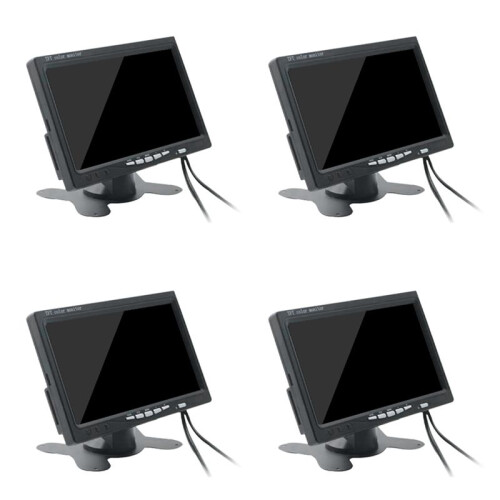 4X TV 7 Zoll HD Monitor 800X480 Tragbare Auto LCD Bildschirme Auf DVD ...