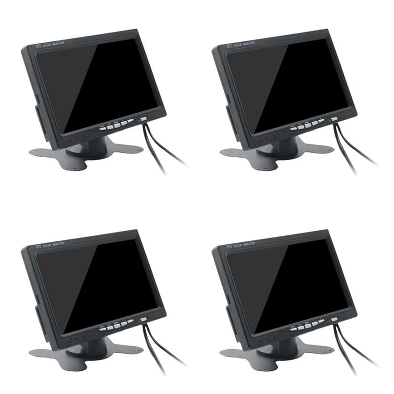 4X TV 7 Zoll HD Monitor 800X480 Tragbare Auto LCD Bildschirme Auf DVD ...