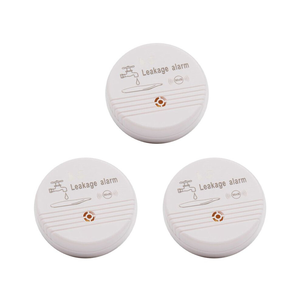 3X Water Overflow Leakage Alarm Sensor Detector 90DB Water Level Alarm ...