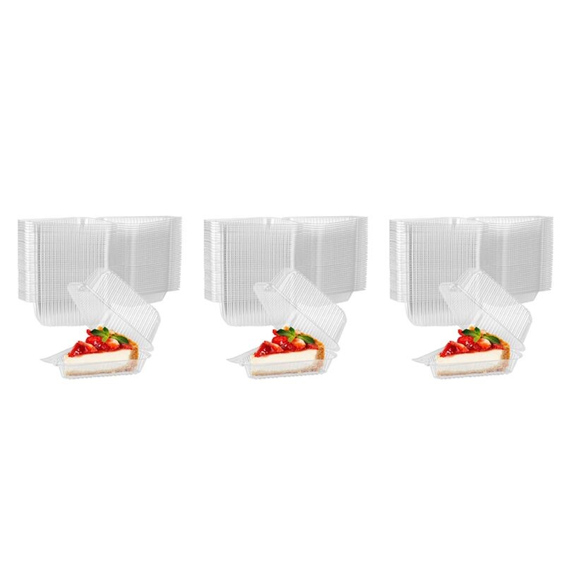 300 Pcs Triangle Cheesecake Boîtes Tranche Gâteau Boîte Triangle ...