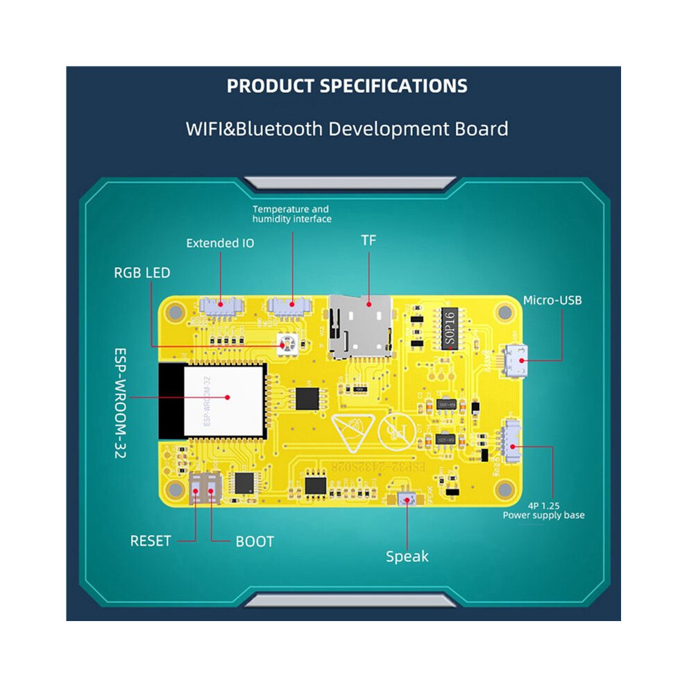 2 Set 2.8inch ESP32-2432S028R ESP32 Display 240x320 Resistive ...