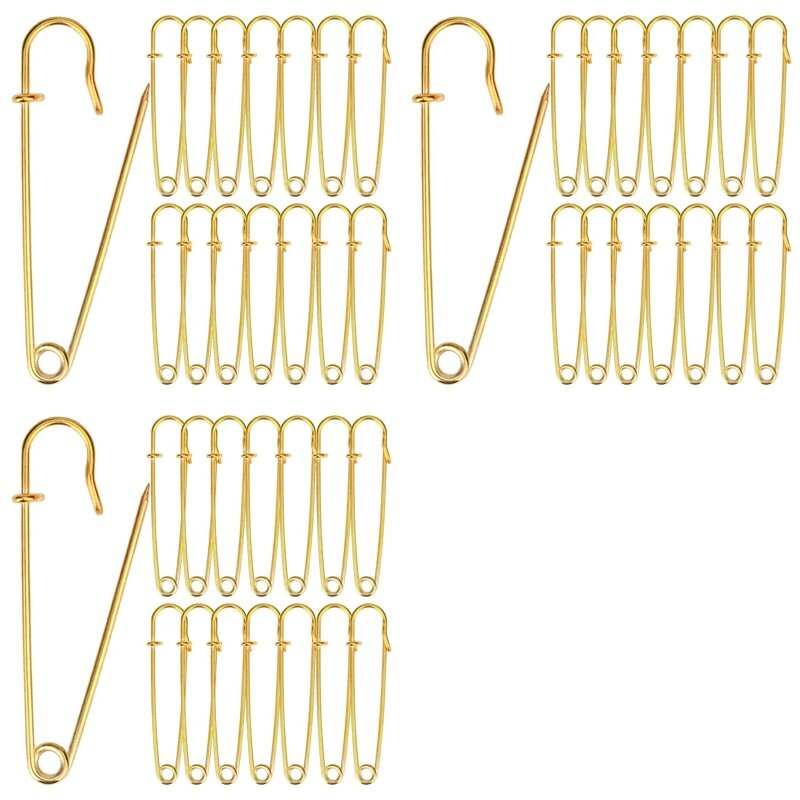 45PCS 4 Inch Extra-Large Safety Pins Large Safety Pins Large Safety ...