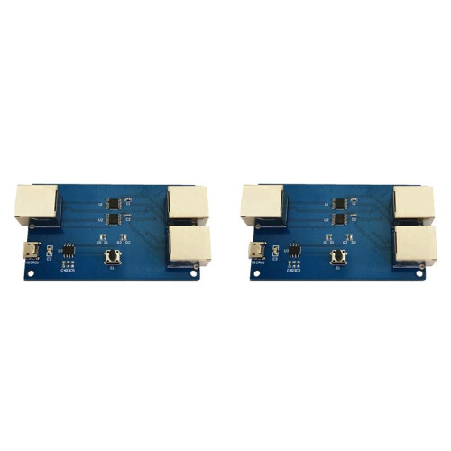 2X Gigabit Ethernet Port Switcher Internal/External Switcher Network ...