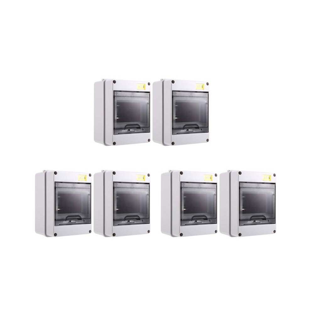 6PCS HT-5 Way IP65 Mcb Breaker Box Distribution Protection Box Power ...