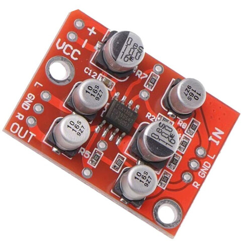 10 Stücke 5 V-15 V AD828 Stereo-Vorverstärker-Vorverstärkermodul AMP ...