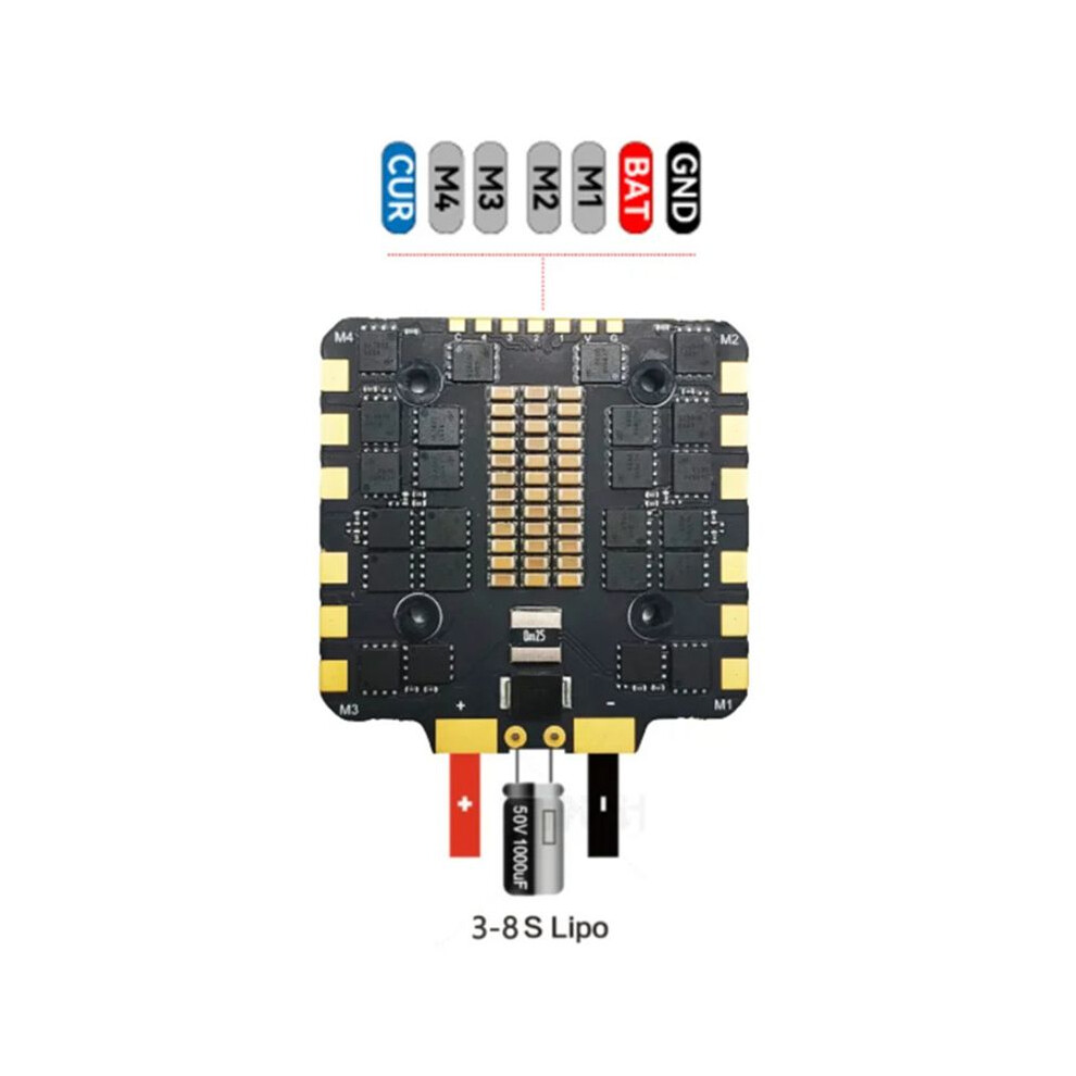 2X F722 Stack F7 Flight Controller BLHELI-S 100A 4in1 ESC 30.5X30.5mm 3 ...