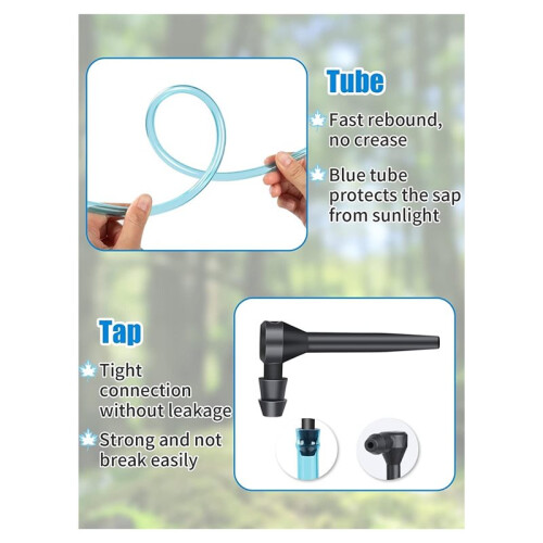 20Set Maple Syrup Tapping Kit with Food Grade Tubing and Maple Tree ...