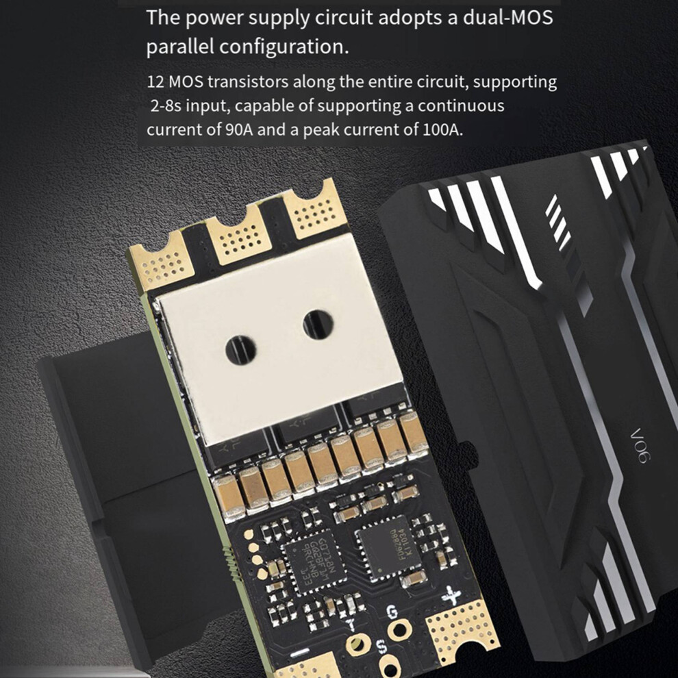 4X SPECTER 90A ESC Dual MOS Support BL32 ESC Telemetry 2-8S for Movie ...