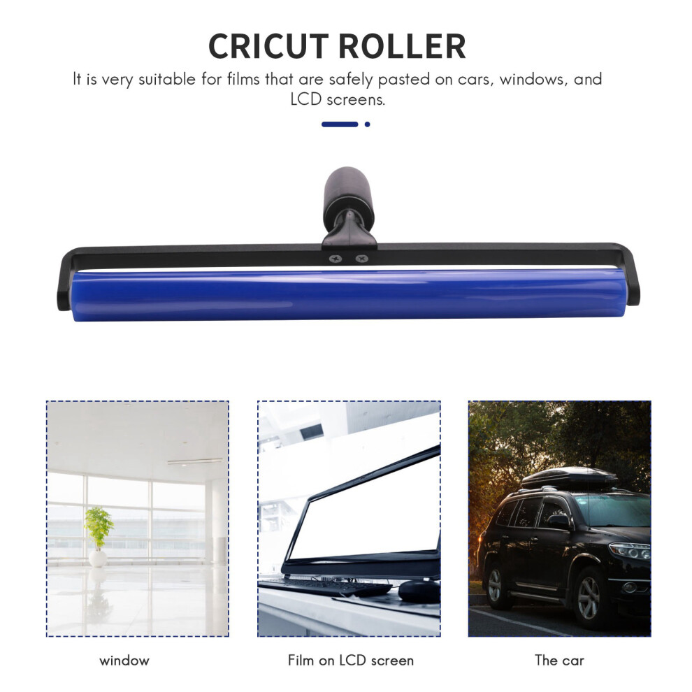 12 Inch Wide Glue Silicone Soft Rubber Pasting Roller Squeegee Rolling ...