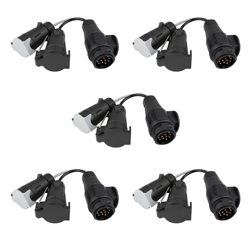 5X Bordseringsadapter 13 Stift Till 7 Stift 12N+12S Socket Dragkrok ...