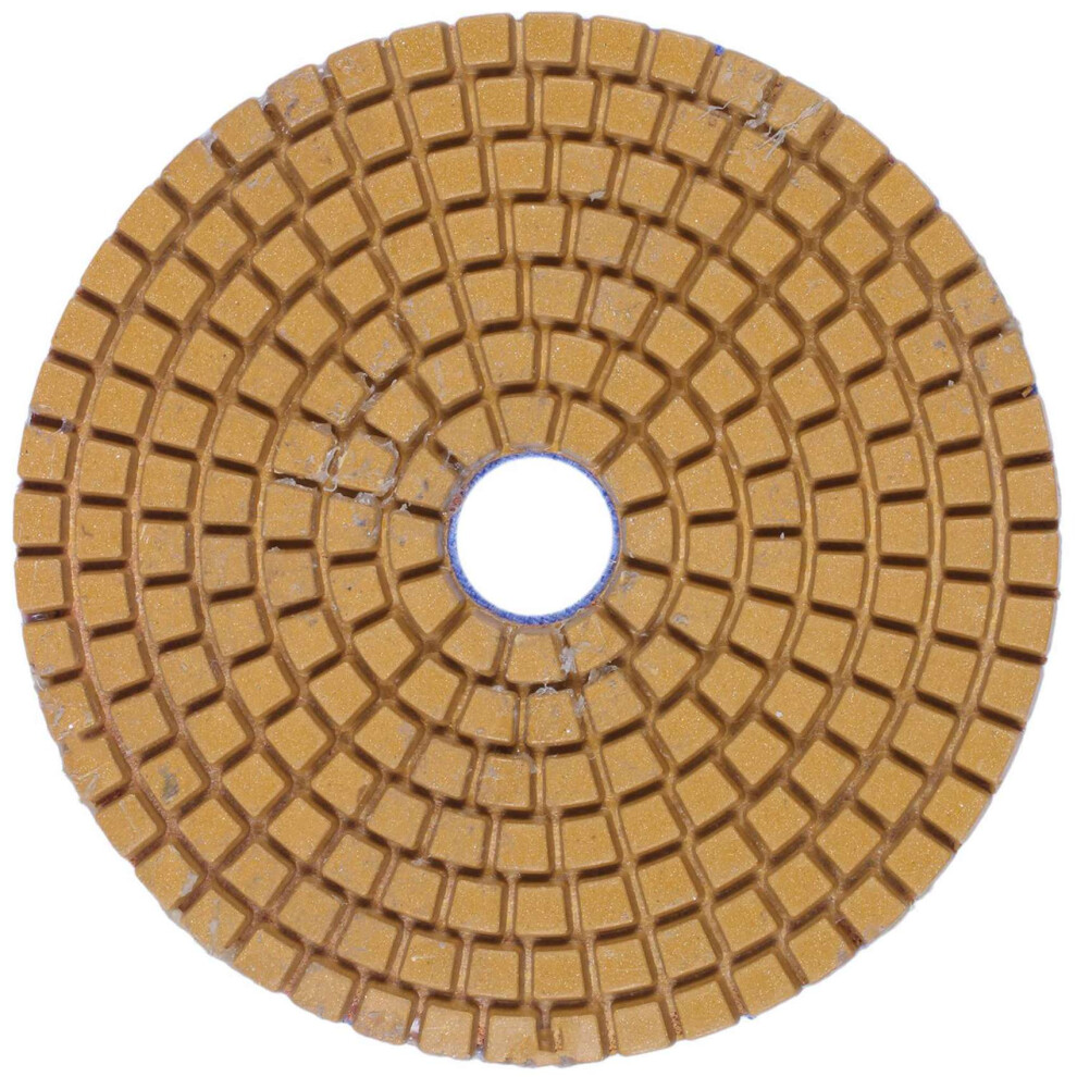 12 Pieces 100mm Diamond Flexible Wet & Dry Polishing Pads 3 Step Floor ...