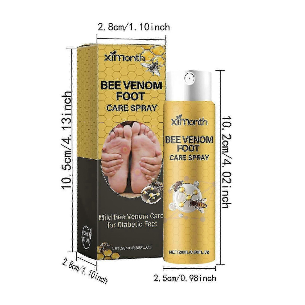 (4) 1-5x Suitable for Diabetics Foot Healing Spray with Bee Venom to ...