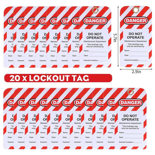 4X Lockout Tagout Kit, Electrical Loto-Kit with Circuit Breaker Lockout ...