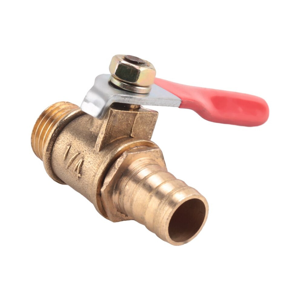 6pcs 10mm X 1/4 Inch PT Male Thread Full Port Lever Handle Hose Barb ...