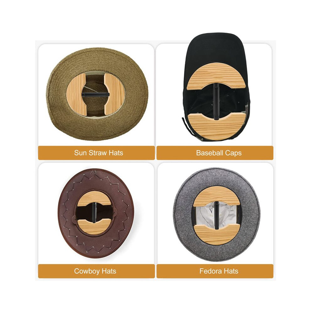3X Hat Stretcher Wooden Hat Shaper Stretcher Enlarge and Shape Hat ...