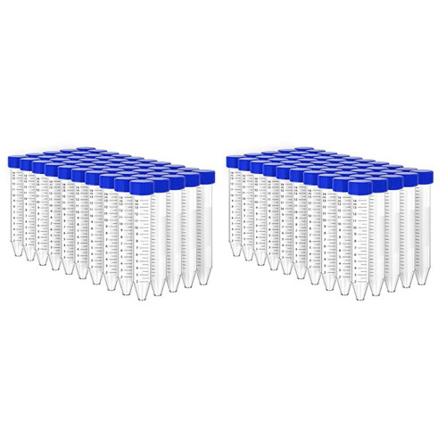 300Pcs Conical Centrifuge Tubes 15mL with Screw Caps, Graduated and ...