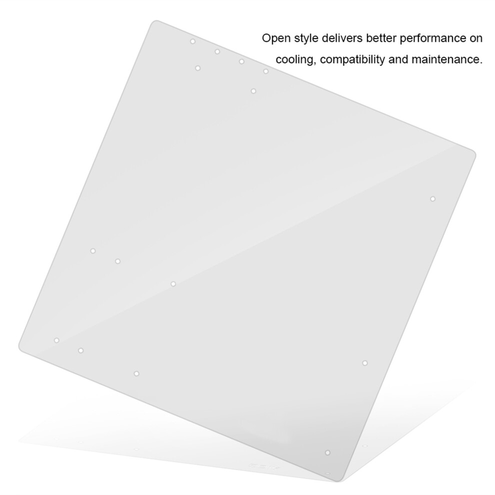 Open Frame Clear Acrylic Computer Case for M-ATX Motherboard DIY Stand ...