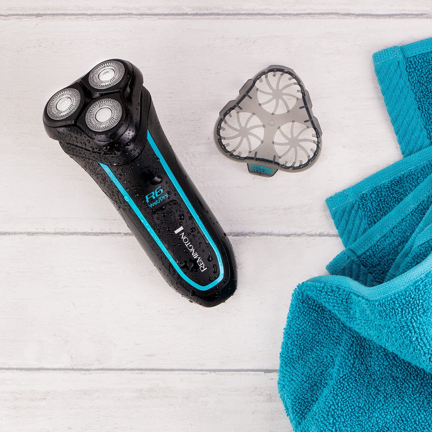 Remington R6 Aqua Men's Electric Shaver (Cordless, Wet & Dry, 100% ...