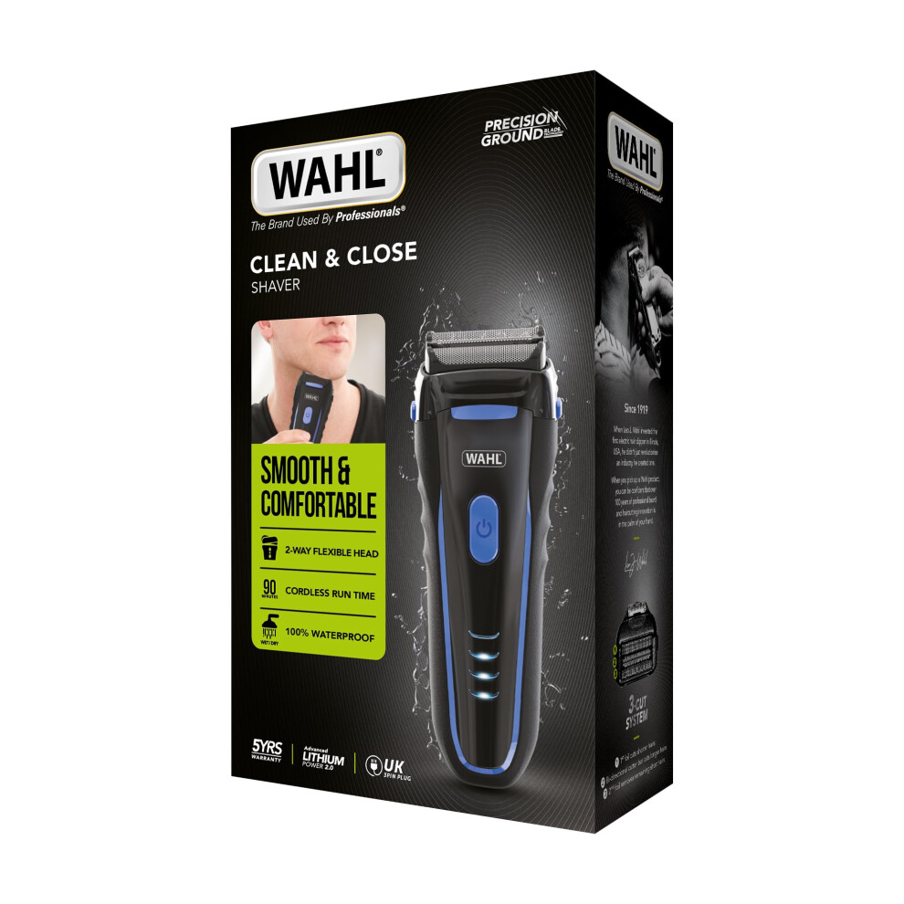 Wahl Clean and Close Men’s Shaver Electric Shavers for Men Beard ...