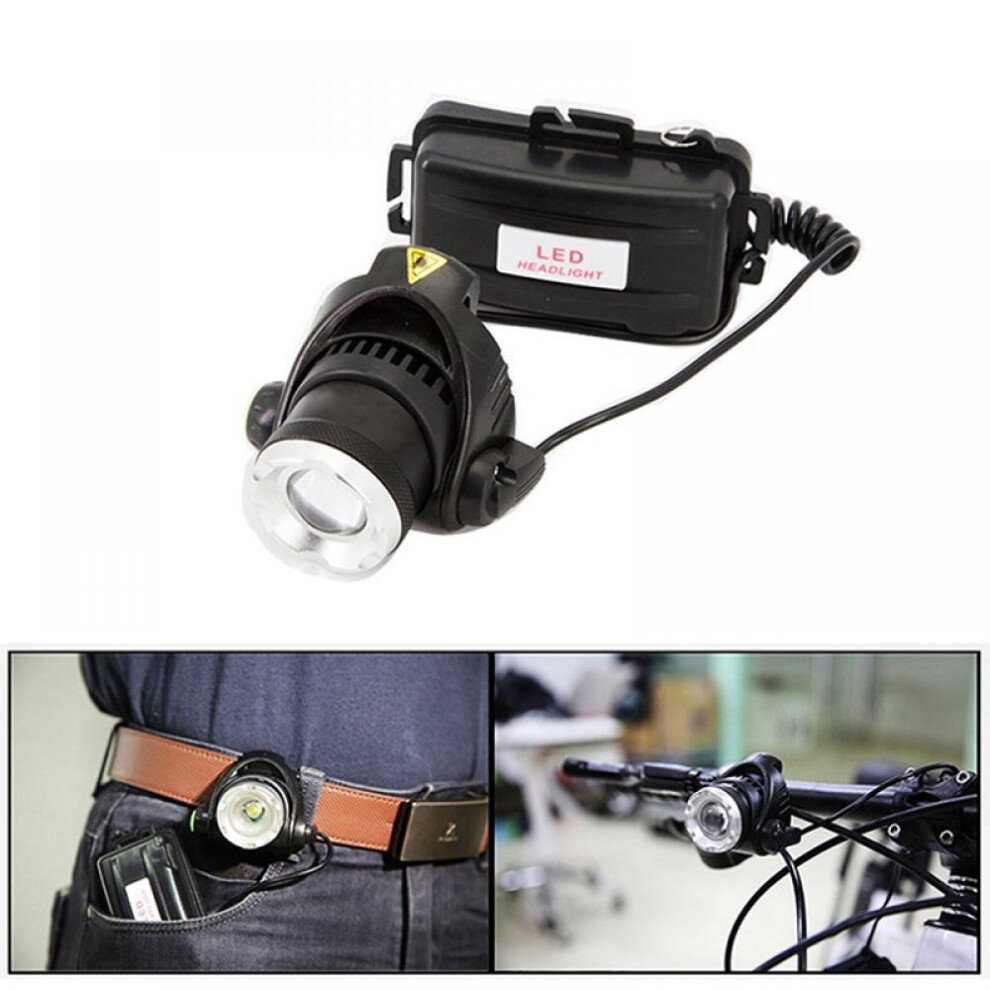 Lampe frontale LED T6strong à induction USB avec zoom, rechargeable par ...