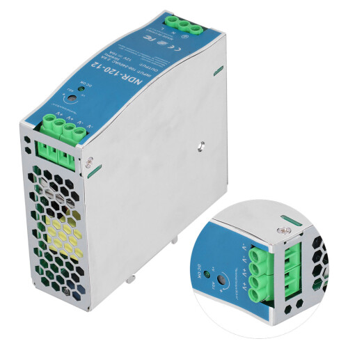 NDR‑120‑12 12V 10A 120W Industrial Rail Power Supply Aluminum on OnBuy