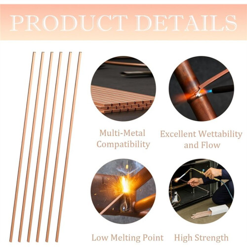 42 Sticks 15% Silver Brazing Rods - Flat Phos Welding Rods for HVAC ...