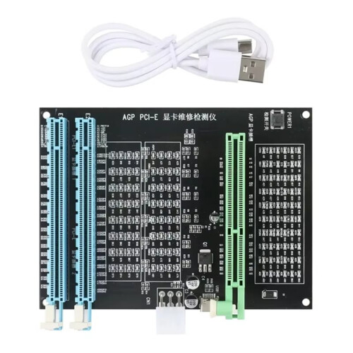 AGP PCI-E X16 Dual-Purpose Socket Tester Display Image Video Card ...