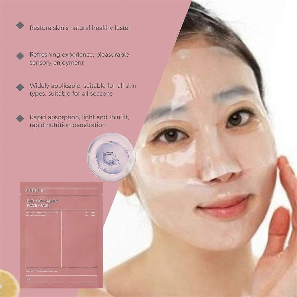 (1pcs) EELHOE Bio Collagen Face Mask Brightening Firming Face Lifting ...
