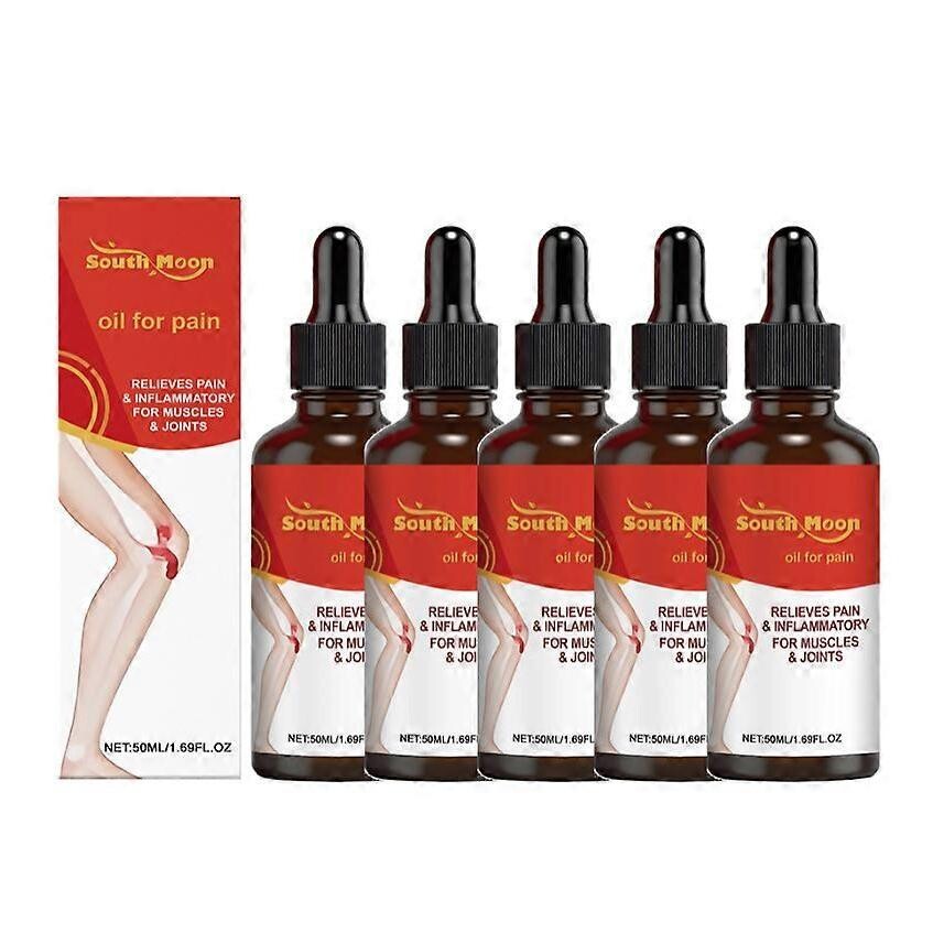 (5PCS) 1~5x Pain Relief Oil 50 ml Instant Joint & Muscle Pain Relief ...