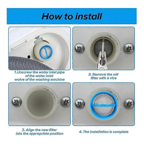 20 Pcs Washing Machine Water Filter, Washer Water Inlet Valve Filter ...