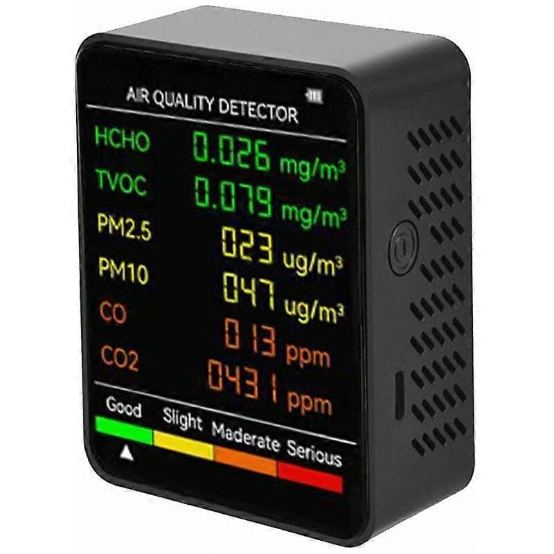 6 in 1 Multifunctional Air Quality Detector Carbon Monoxide Detector ...