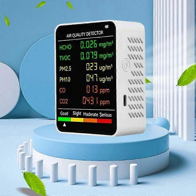 6 in 1 Multifunctional Air Quality Detector Carbon Monoxide Detector ...