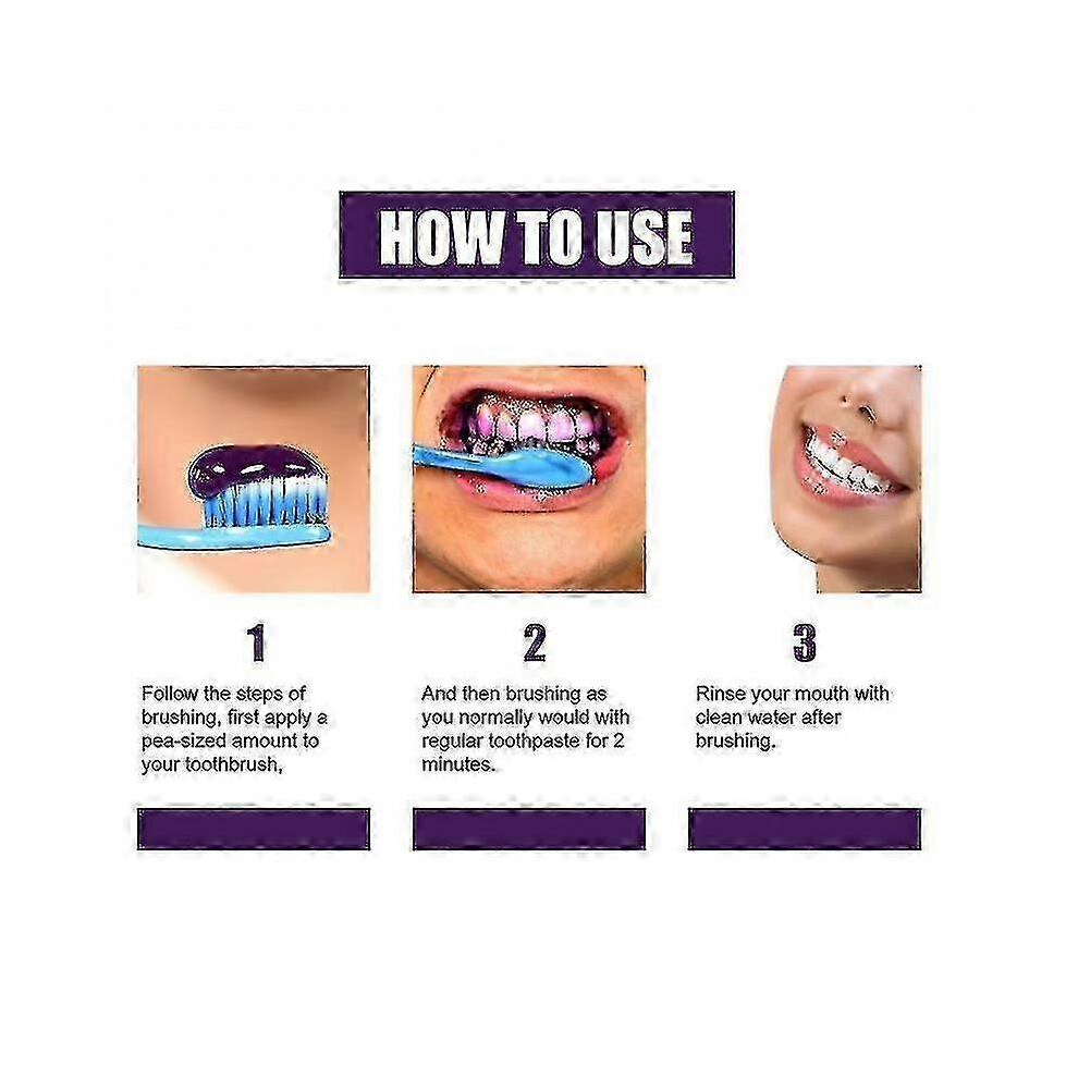 (04 60ml) Eelhoe Purple Tooth Beautifying Toothpaste Niacinamide ...