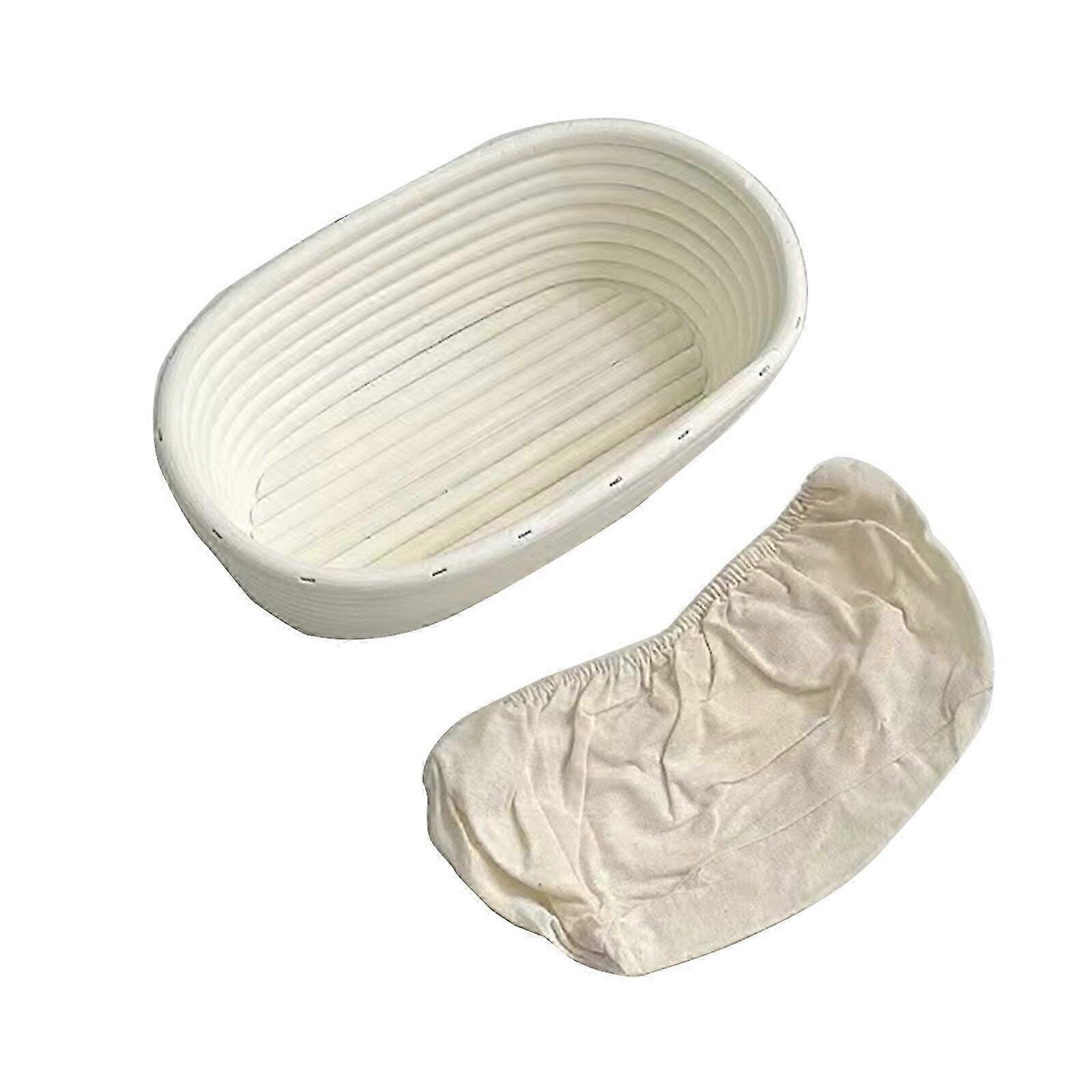 (25x15x8cm set) Quality Dough Fermentation Basket Round Bread Proving ...