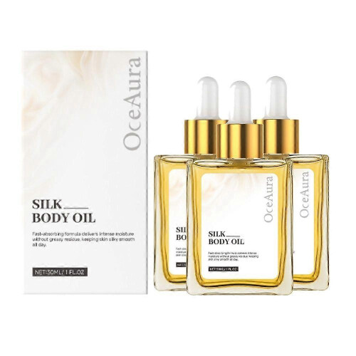 (3pcs) 1-3PCS Silk Body Oil Brightening Tighten Deeply Moisturizes ...