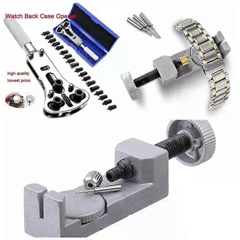 (03Watch Band Remover) Adjustable Watch Repair Tools Screw Back Remover ...