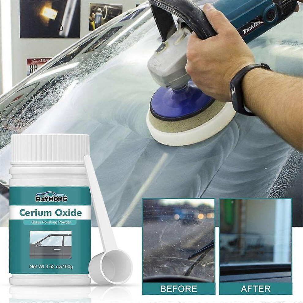 (2pcs) 1-3X 120g Cerium Oxide Glass Scratch Remover, Professional Glass ...