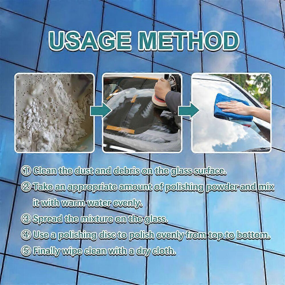 (2pcs) 1-3X 120g Cerium Oxide Glass Scratch Remover, Professional Glass ...