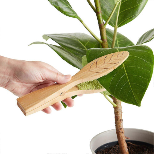 Leaf Cleaning Tong with Wood Handle Indoor Outdoor Houseplant Plant ...