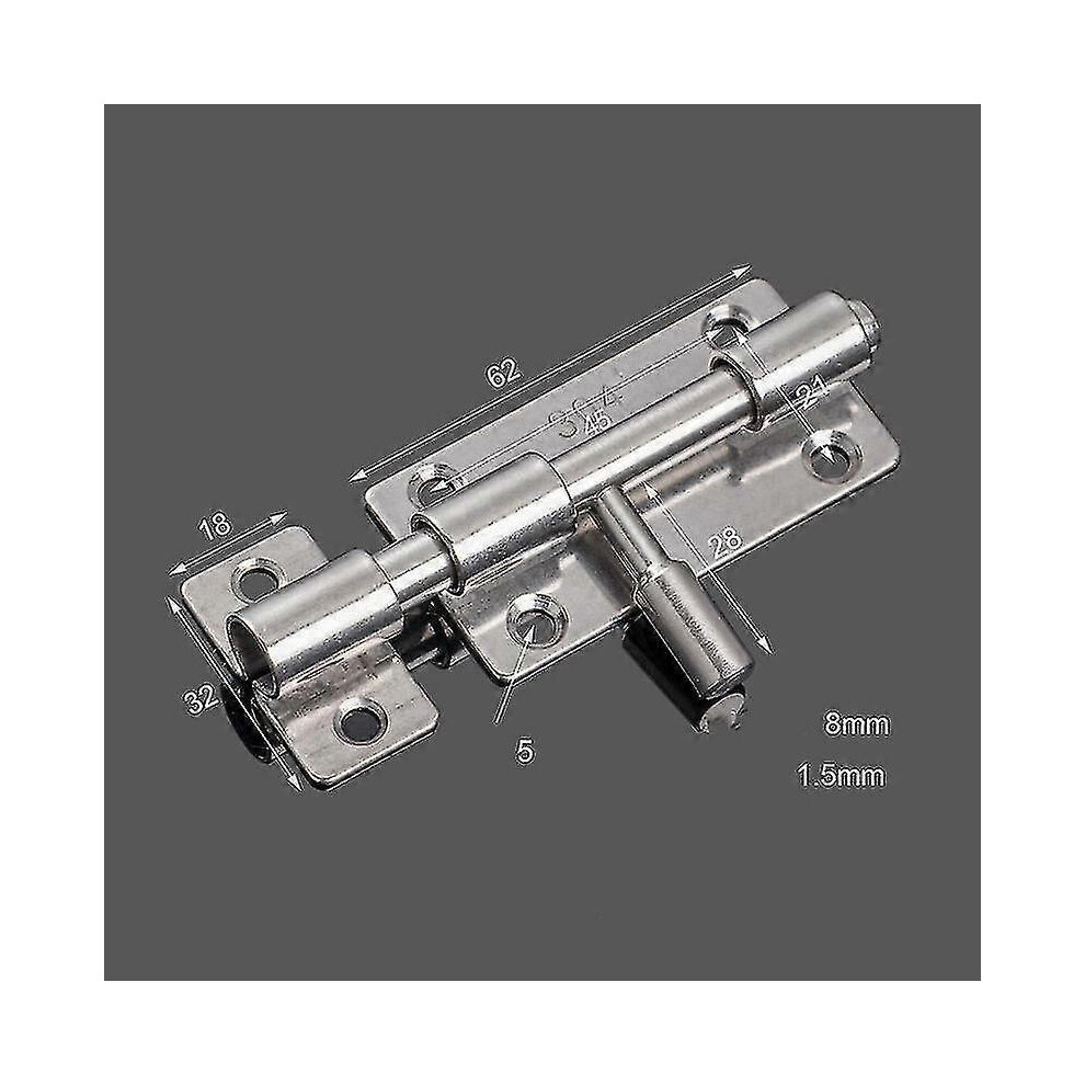 2pcs Door Bolt Barrel Slide Lock Simple Slide Bolt for Bathroom Toilet ...