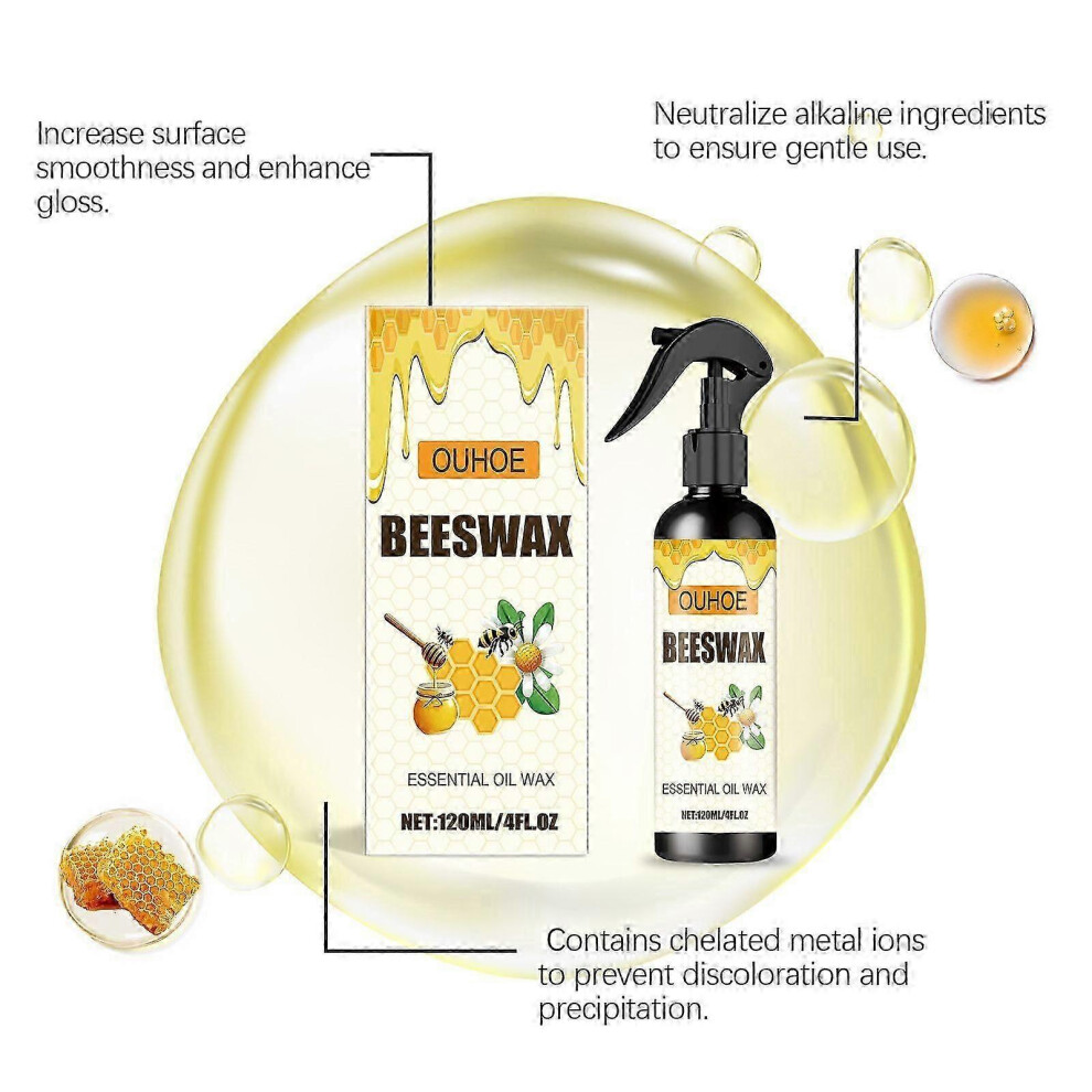 Natural Beeswax Furniture & Floor Spray - Waterproof, Scratch & Crack ...