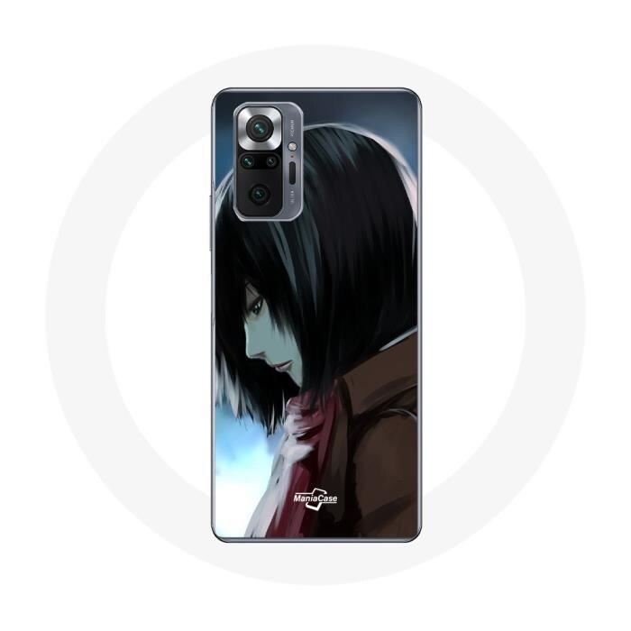 Coque pour Xiaomi Redmi Note 10 Pro Mikasa Ackerman Attaque des Titans ...