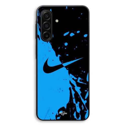 Funda para Samsung Galaxy A17 logo de Nike Color negro y azul Maniacase ...