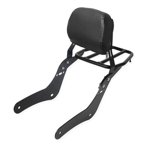 Motorrad Rücksitz Sissy Bar Lehne mit Gepäckträger kompatibel mit Honda ...