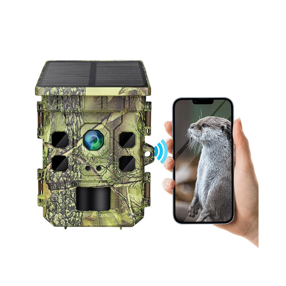 Solar Game Camera 4K with WiFi , Waterproof Trail Camera with Night ...