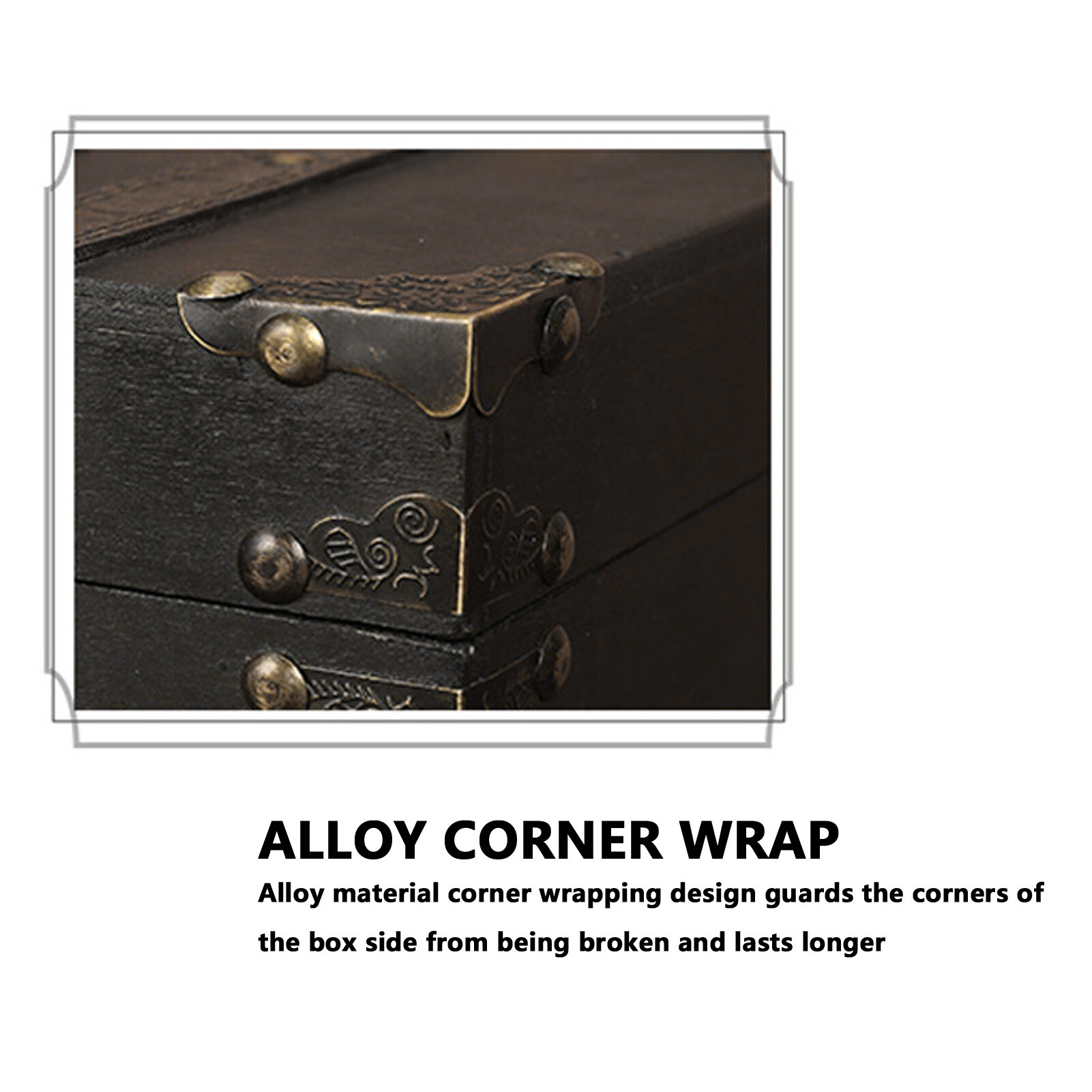 Retro Wood Storage Box - Plywood & Alloy on OnBuy